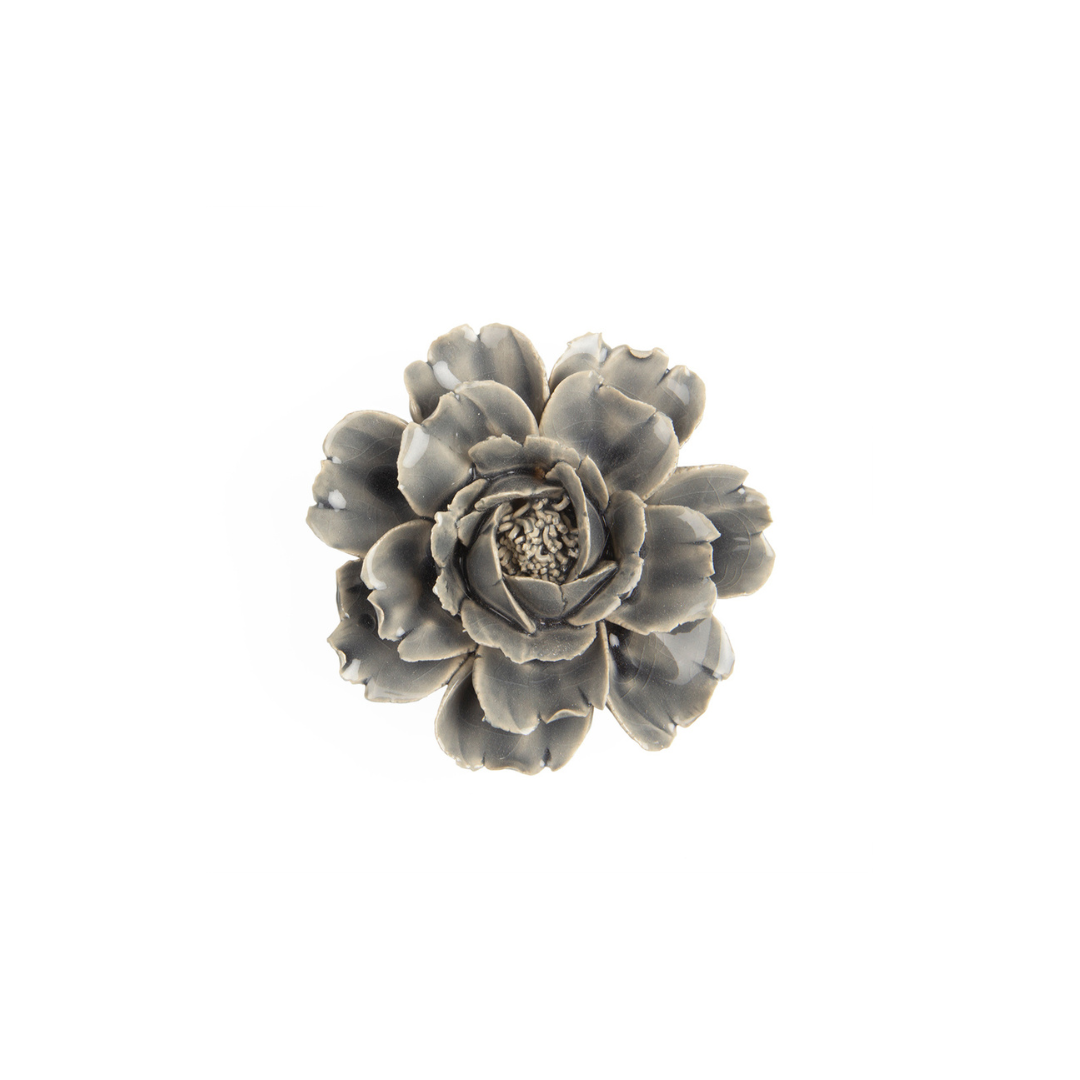 Ceramic Grey Rose #6 Wall Art | Chive | Handmade Ceramic Flowers | Home ...
