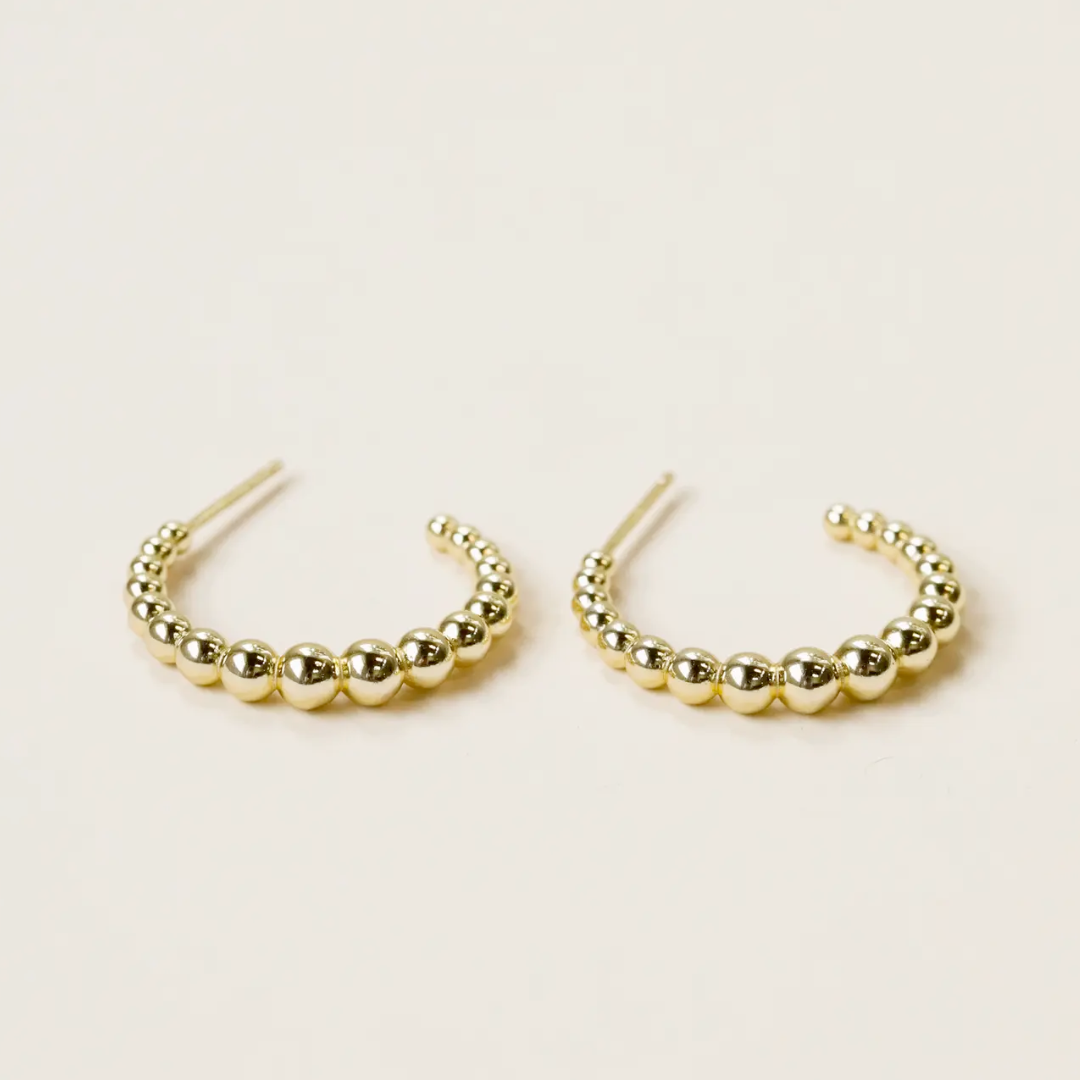 Large Gold Ball Hoops | JaxKelly | Fashion Jewelry | Accessories ...