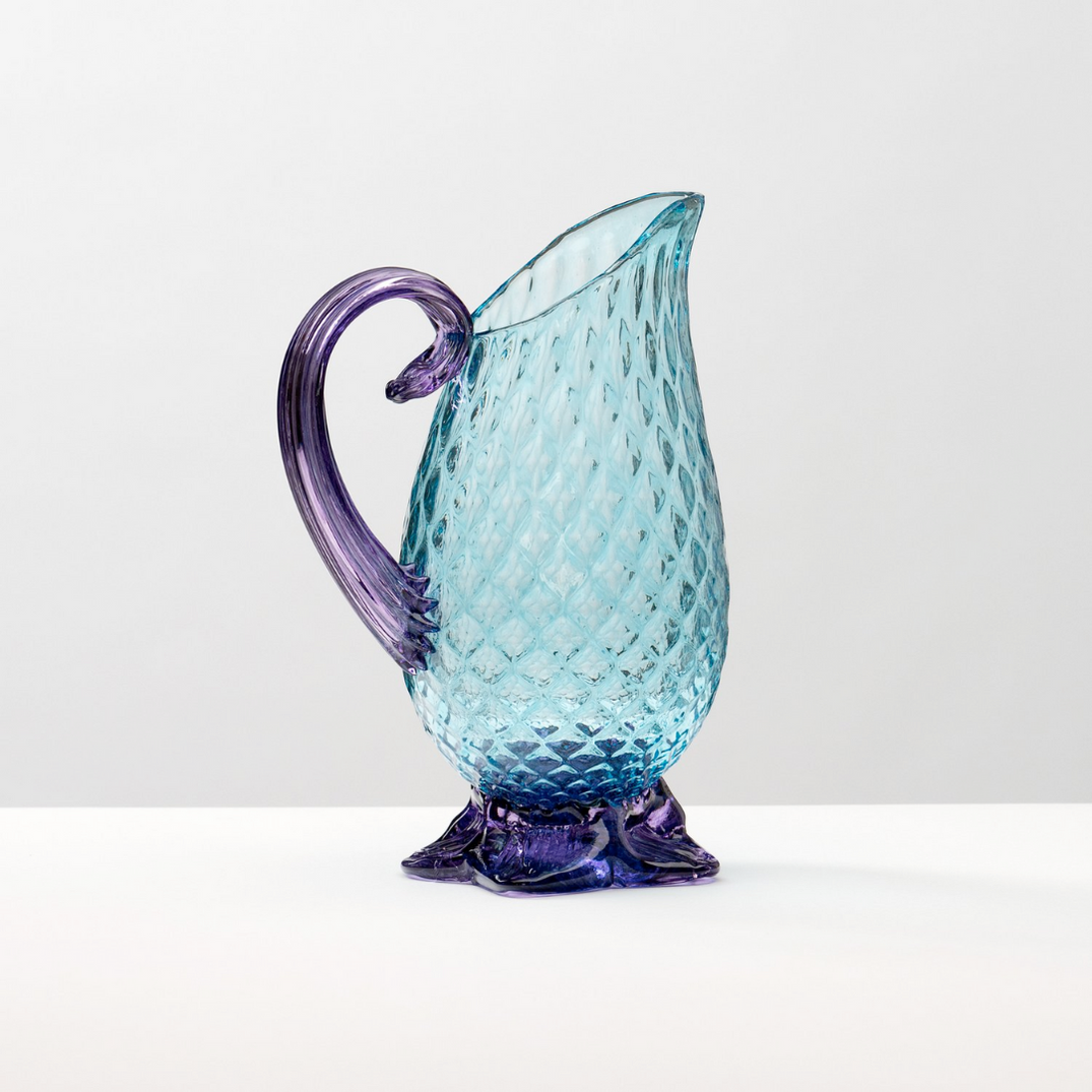 Pineapple Pitcher in Blue | Andrew Iannazzi | Vitricca Iannazzi ...