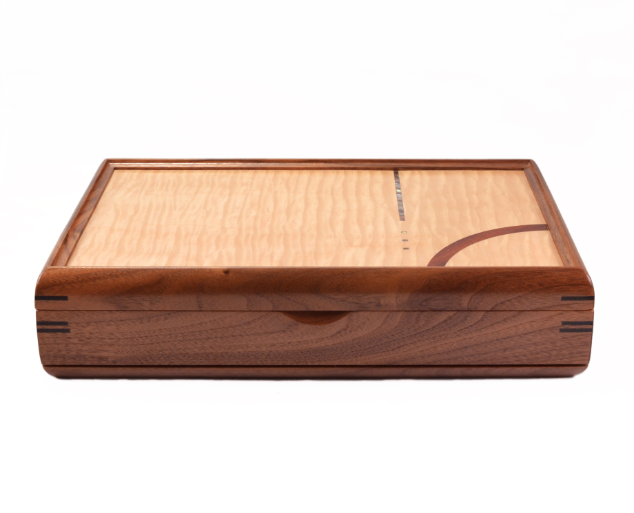 Curly Maple Arc Inlay Jewelry Box – beryl