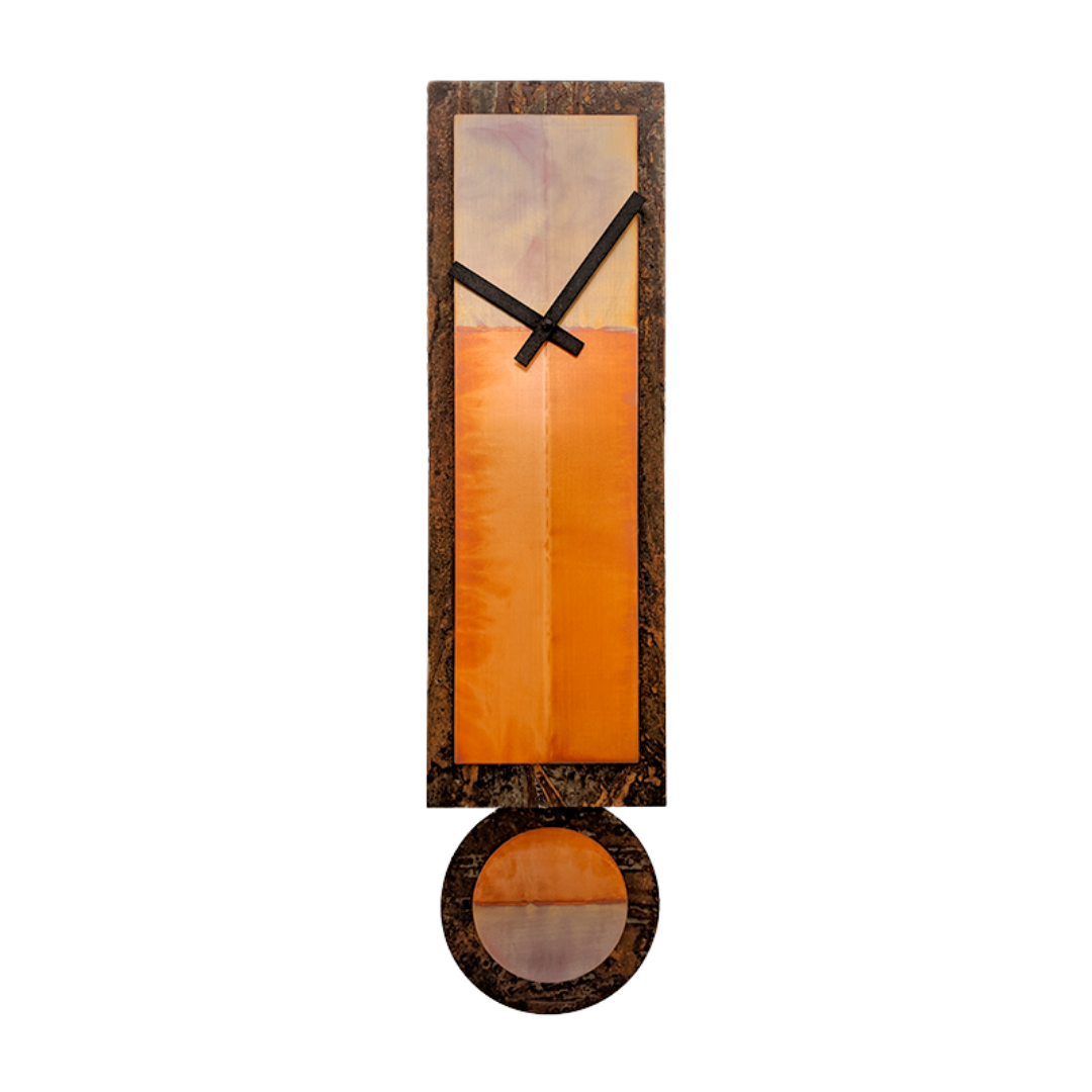 Ginger Rust & Copper Pendulum Clock | Leonie Lacouette | Handmade ...
