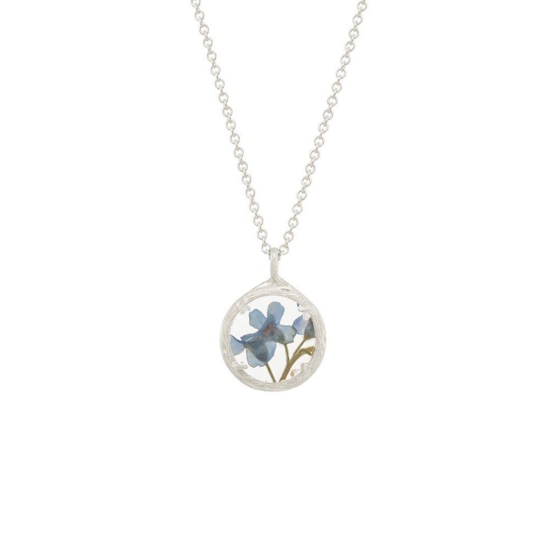 Mini Silver Forget Me Not Necklace – beryl