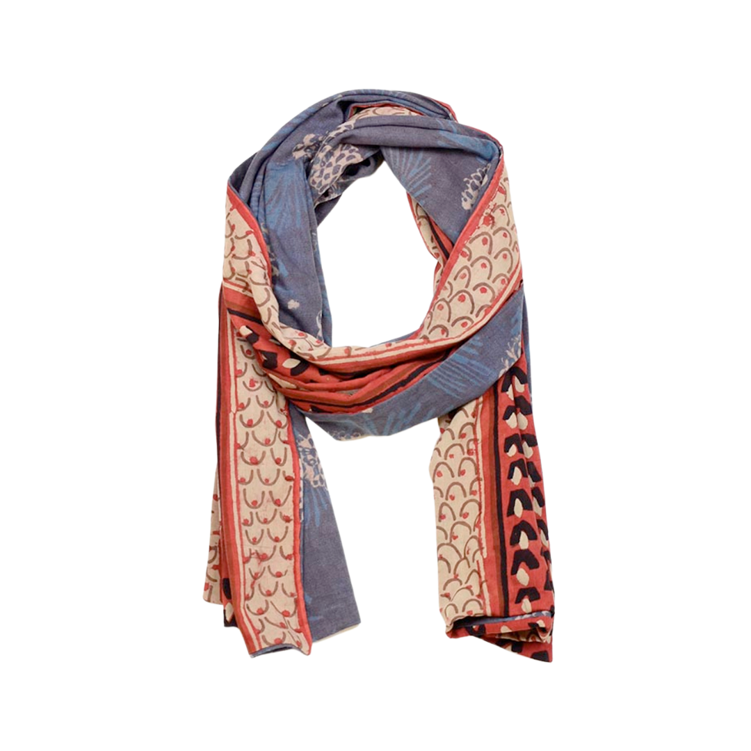 ichcha Naomi Scarf | Handmade Block Printed Scarves | Northampton, MA ...