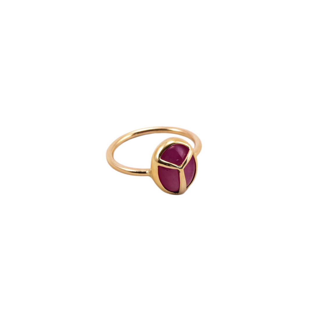 Rachel Atherley Ruby Scarab Ring | Handmade Jewelry | Northampton, MA ...