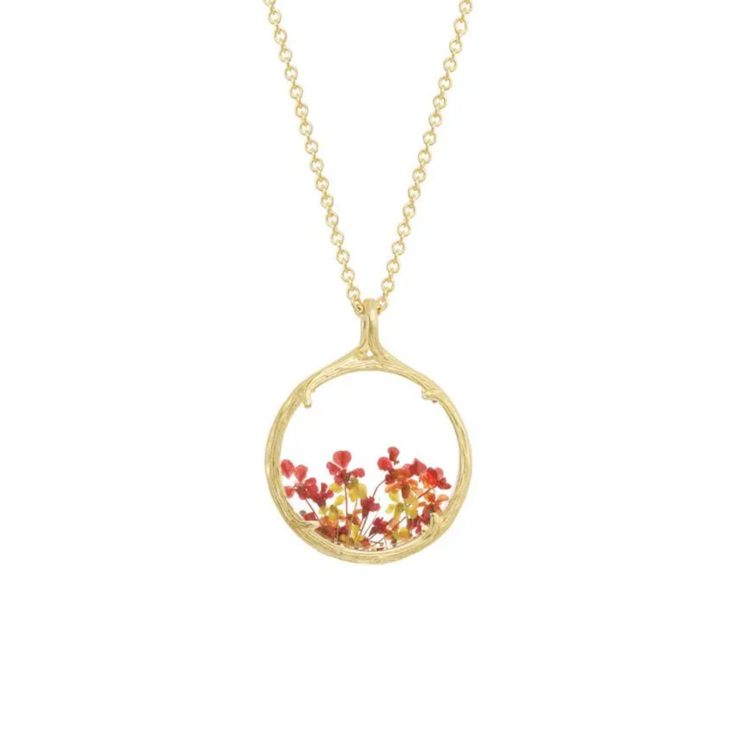 Small Vermeil Red & Orange Fields Necklace – beryl
