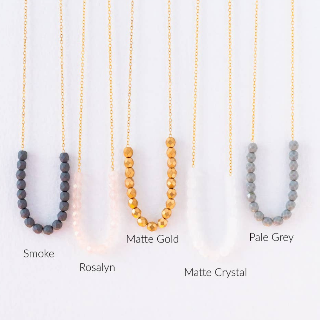 Smoke Bead Necklace – beryl
