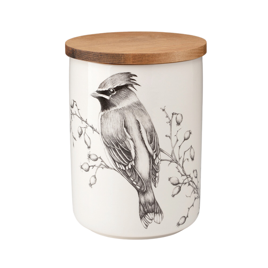 Waxwing Medium Canister | Laura Zindel Ceramics | Handmade | Kitchen | Tabletop | Homegoods ...